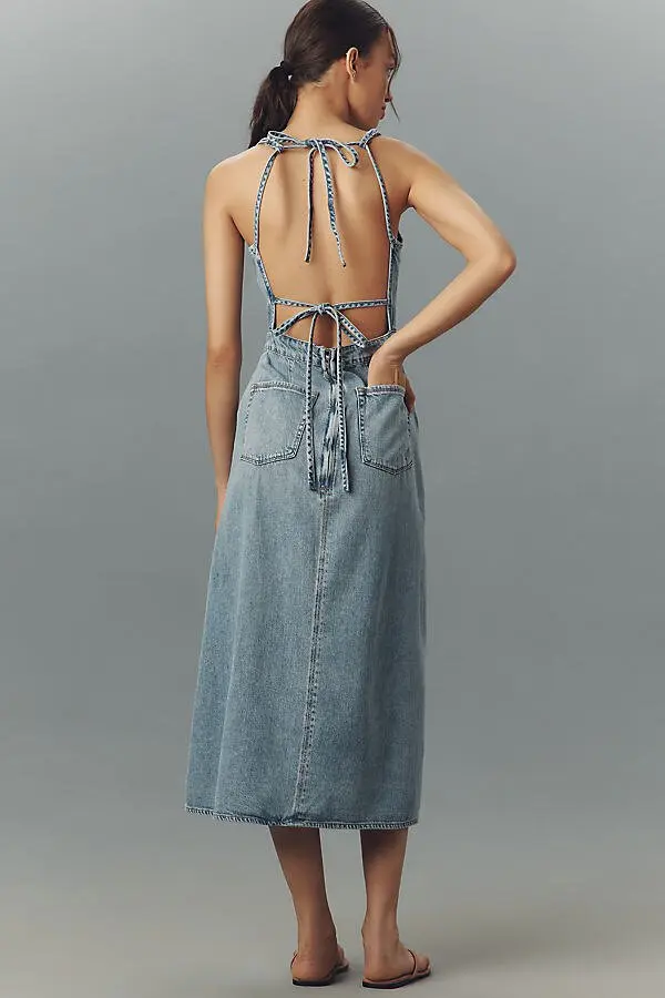 Lite Linen Denim Midi Dress