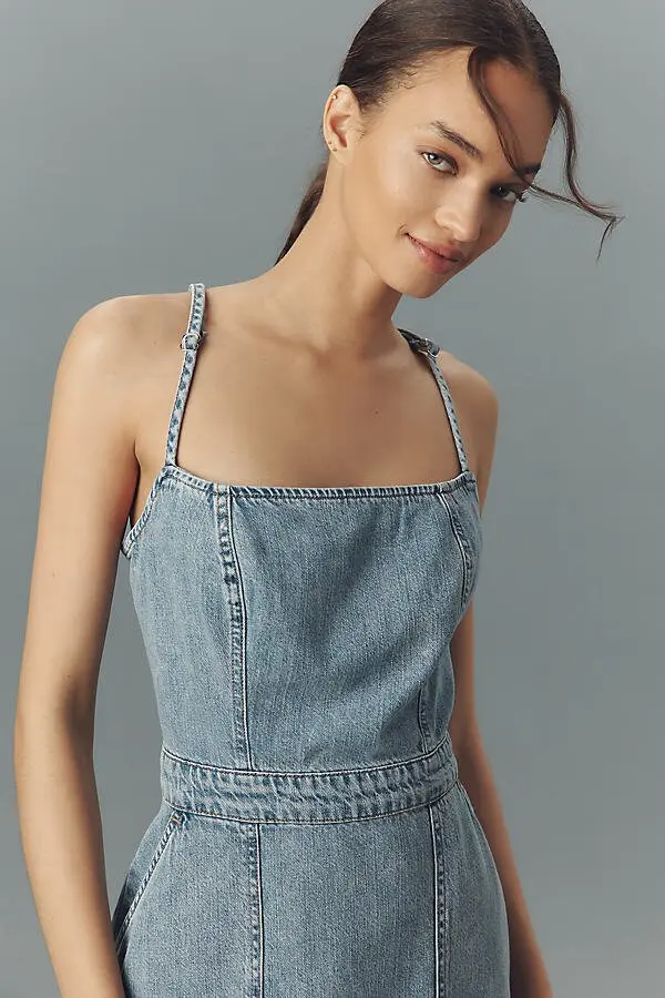 Lite Linen Denim Midi Dress
