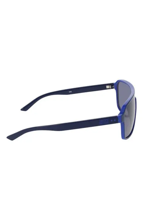 Nike Vintage Flyer 64mm Shield Sunglasses - Blue Void / Blue
