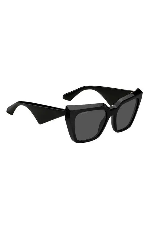 Etro 55mm Cat Eye Sunglasses - Black/ Grey