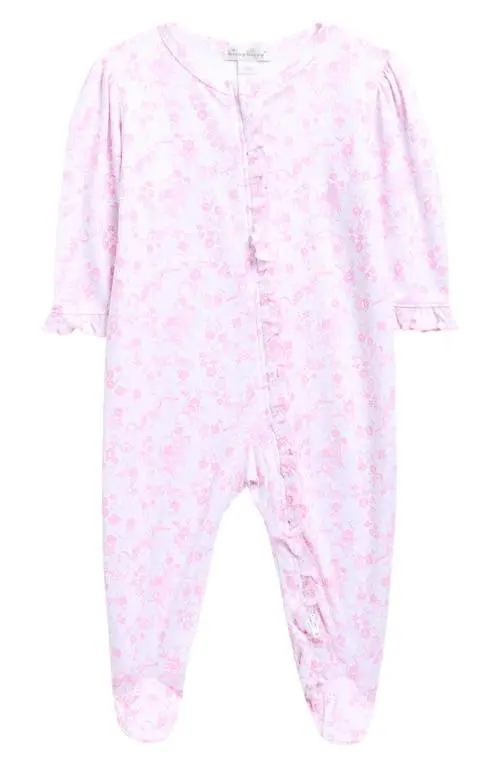 KISSY KISSY Pima Cotton Zip Footie - Pink