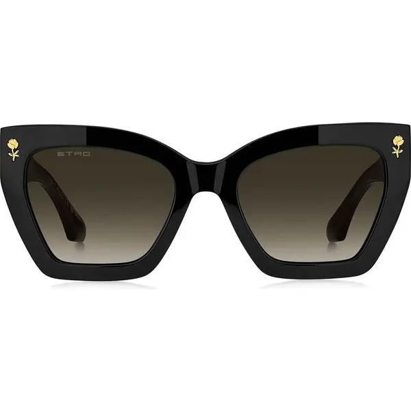 Etro 55mm Gradient Cat Eye Sunglasses - Black/ Brown Sf