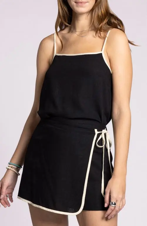 THREAD & SUPPLY Contrast Trim Arcadia Camisole - Black