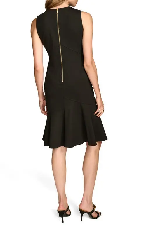 Donna Karan New York Sleeveless Ruffle Hem Dress