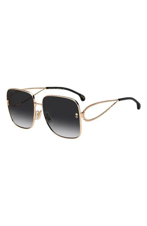 Etro 61mm Square Sunglasses - Rose Gold/ Dark Grey Sf