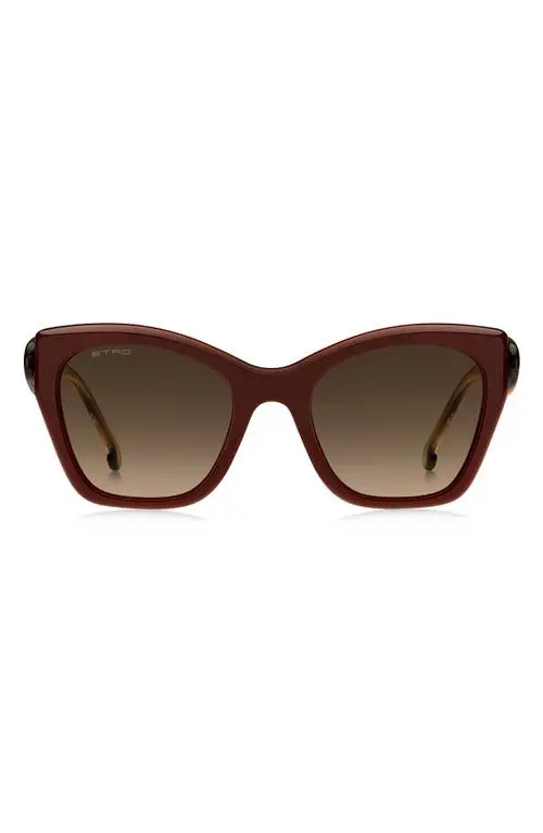 Etro 54mm Gradient Cat Eye Sunglasses - Brown/ Brown Sf