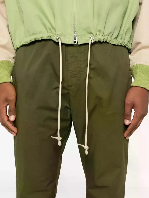 WHITE SAND Tapered Trousers - Green