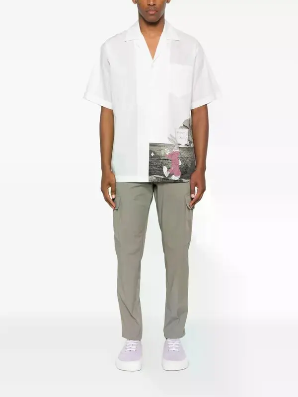 WHITE SAND Tapered Trousers