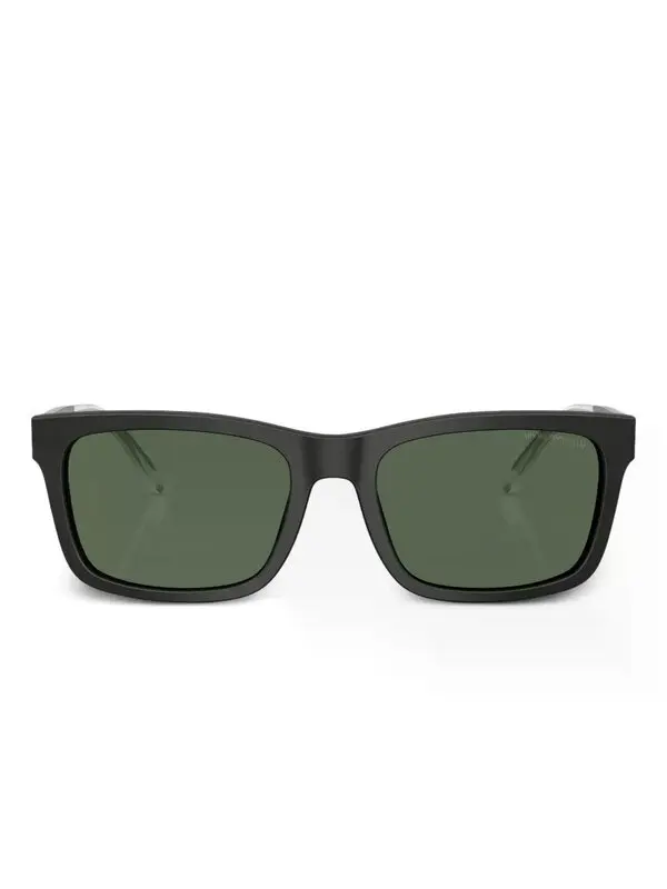 Emporio Armani Rectangle-frame Sunglasses - Black