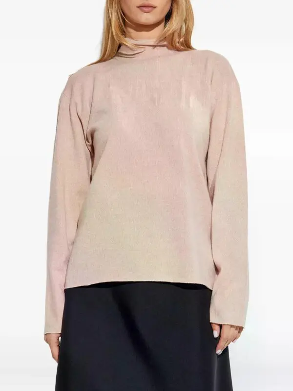 JIL SANDER Cashmere High Neck Sweater - Pink