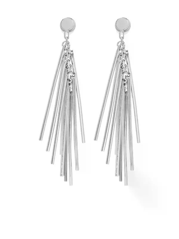 JIL SANDER Tassel Earrings - Silver