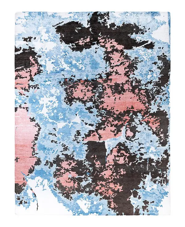 Bloomingdale'S Indo Modern M7381 Area Rug, 9'3 X 12'1 - Blue
