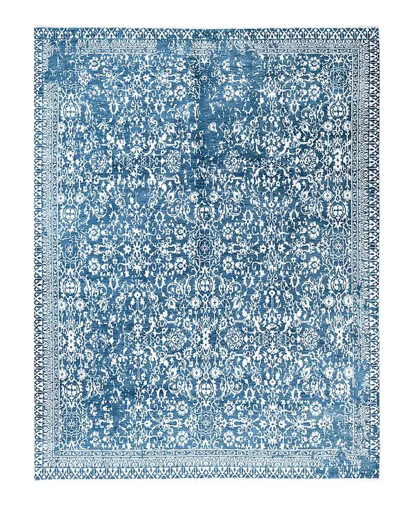 Bloomingdale'S Indian Oak M7953 Area Rug, 9'2 X 12'1 - Navy
