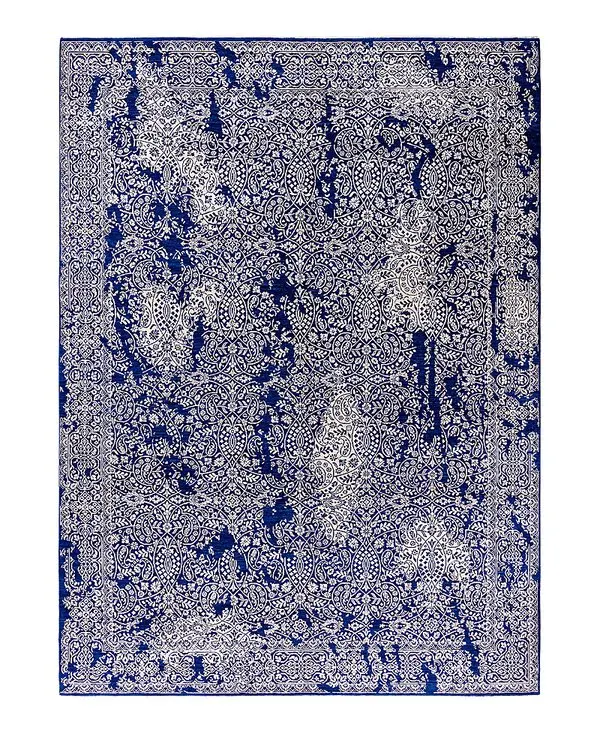 Bloomingdale'S Indian Oak M7841 Area Rug, 9' X 12'4 - Navy