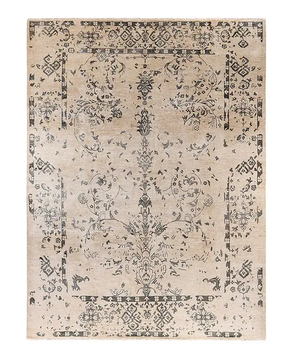 Bloomingdale'S Indian Oak M6601 Area Rug, 9'4 X 12'3 - Ivory