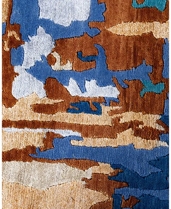 Bloomingdale'S Indo Modern M7422 Area Rug, 9'2 X 12'2 - Gold