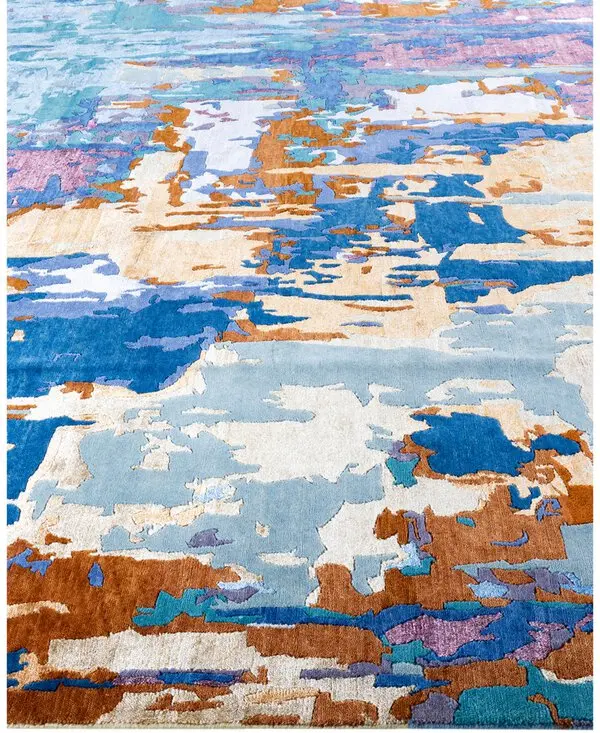 Bloomingdale'S Indo Modern M7422 Area Rug, 9'2 X 12'2 - Gold
