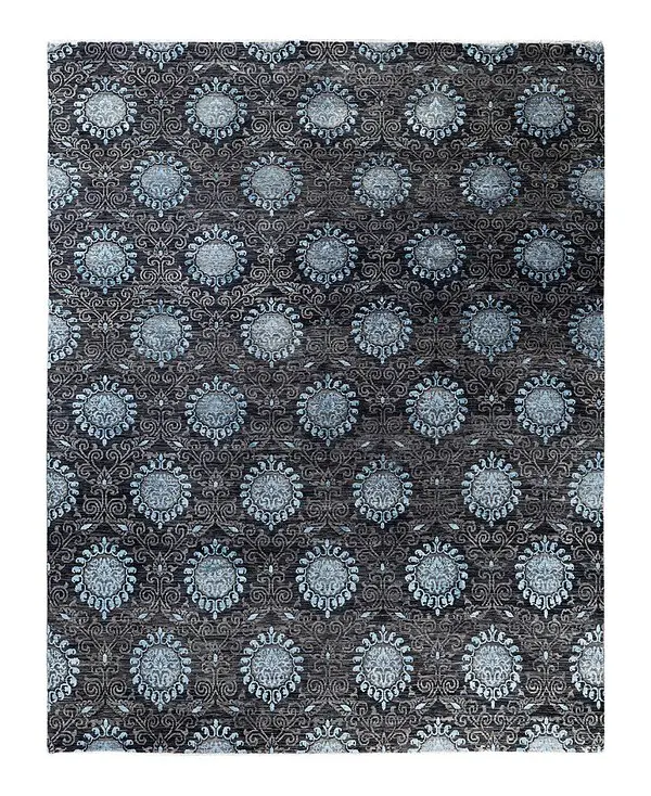 Bloomingdale'S Indian Oak M6568 Area Rug, 9'3 X 11'10 - Black