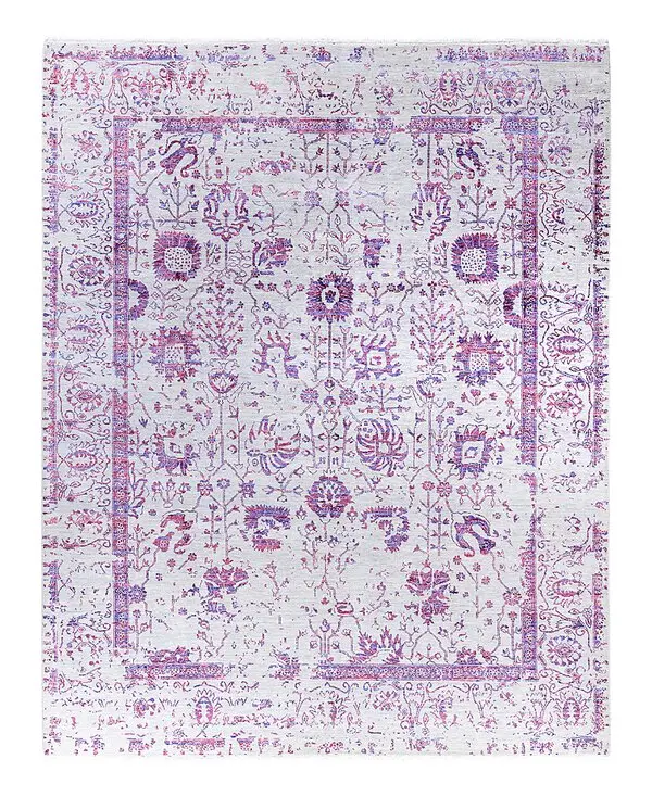 Bloomingdale'S Indian Oak M8159 Area Rug, 8'1 X 10'3 - Gray