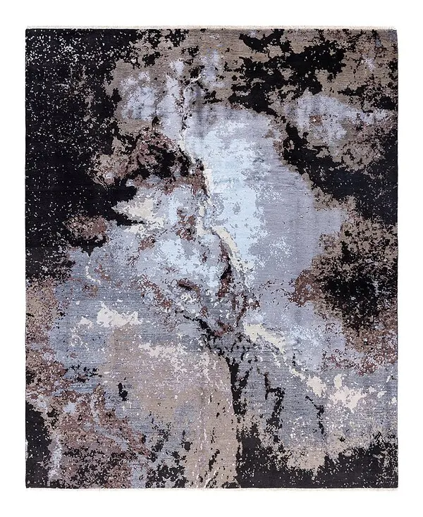 Bloomingdale'S Indian Oak M7453 Area Rug, 8'2 X 10'1 - Black
