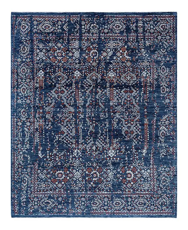 Bloomingdale'S Indian Oak M7148 Area Rug, 7'10 X 9'8 - Navy