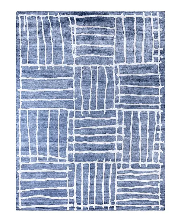 Bloomingdale'S Indo Modern M8059 Area Rug, 9'1 X 12'3 - Black