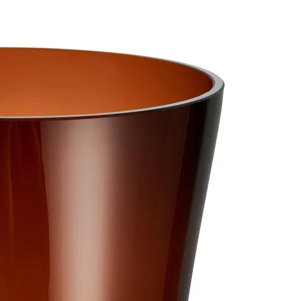 ORREFORS Squeeze Vase Brown, Extra Large - Sunset
