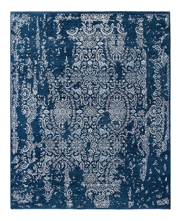 Bloomingdale'S Indian Oak M6921 Area Rug, 8' X 9'10 - Navy