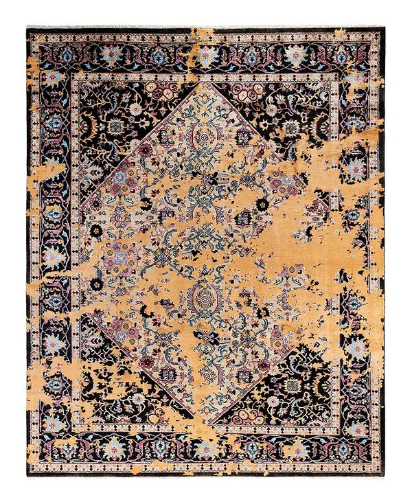 Bloomingdale'S Indian Oak M7289 Area Rug, 8'2 X 10'2 - Black