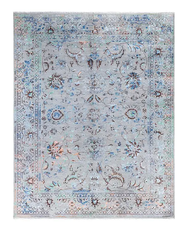 Bloomingdale'S Indian Oak M7556 Area Rug, 8'1 X 10'4 - Gray