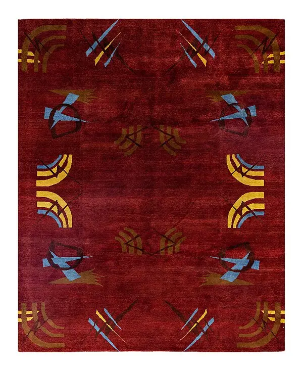 Bloomingdale'S Indian Oak M7776 Area Rug, 8'1 X 10'1 - Red