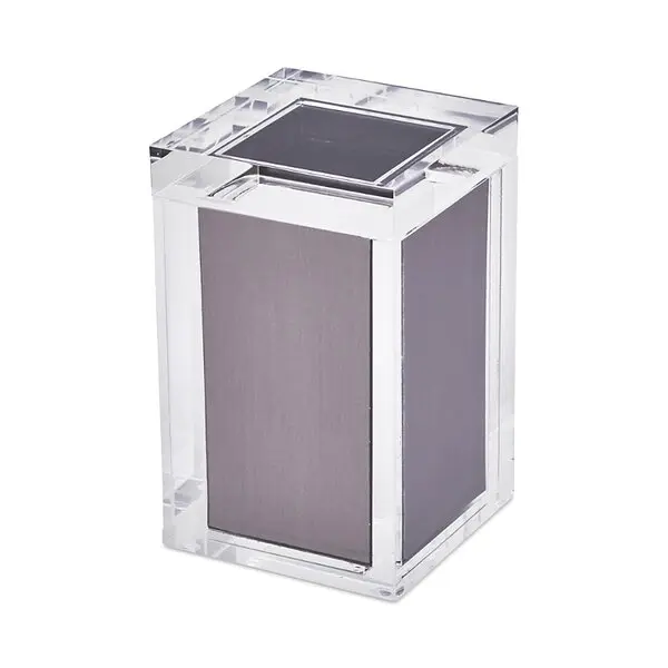 TIZO Lucite Canister Box - Silver