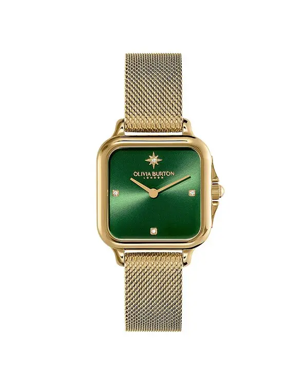 OLIVIA BURTON Grosvenor 28mm Watch - Green/gold