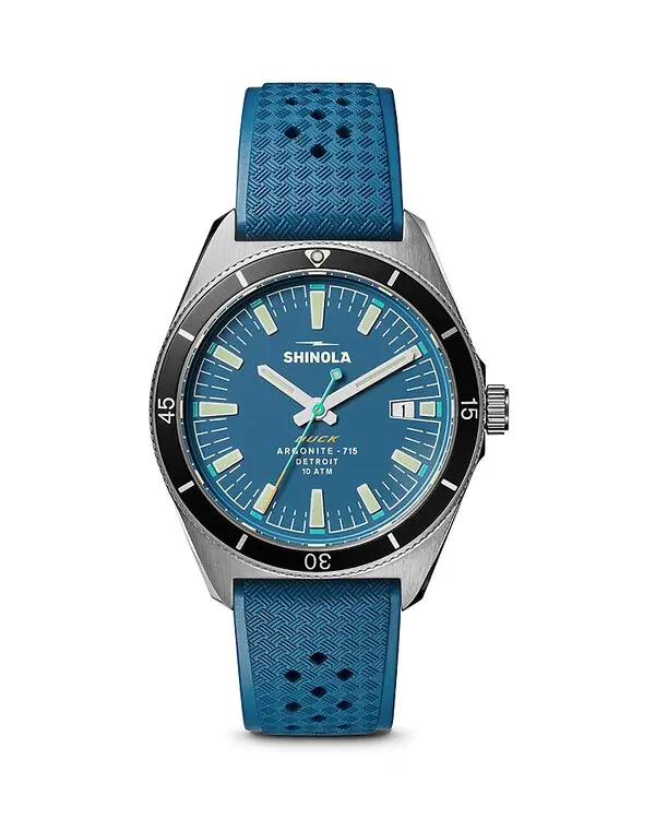 Shinola Duck 1040 40mm Watch - Blue/blue