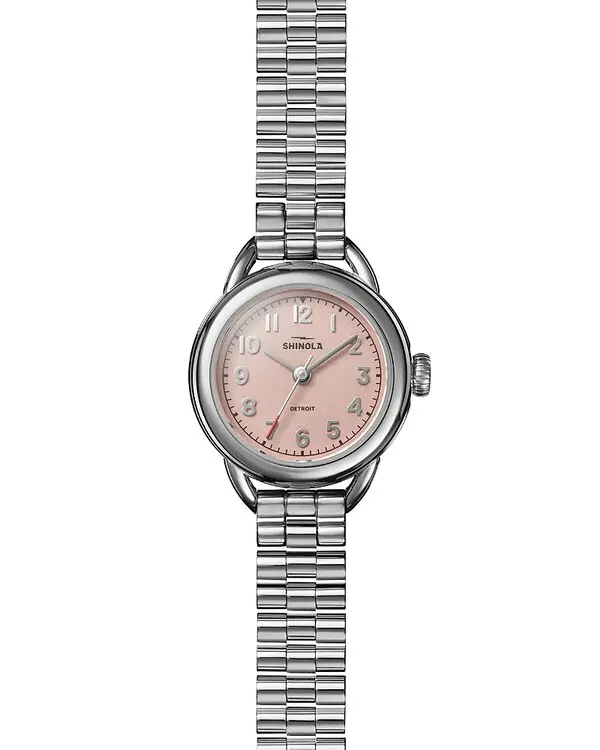 Shinola Runabout Watch, 25mm - Pink/silver