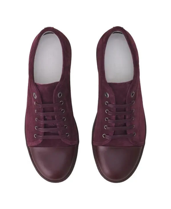 LANVIN Leather And Suede Dbb1 Sneakers - Bacchus