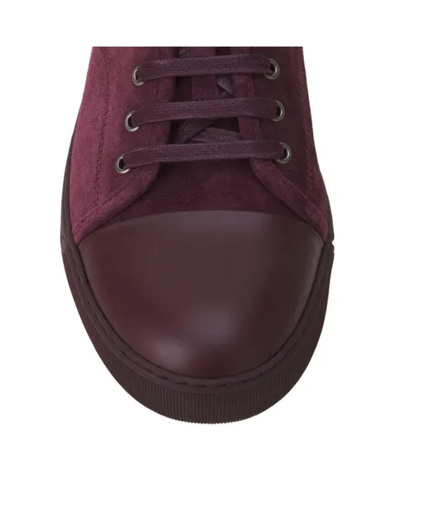 LANVIN Leather And Suede Dbb1 Sneakers - Bacchus