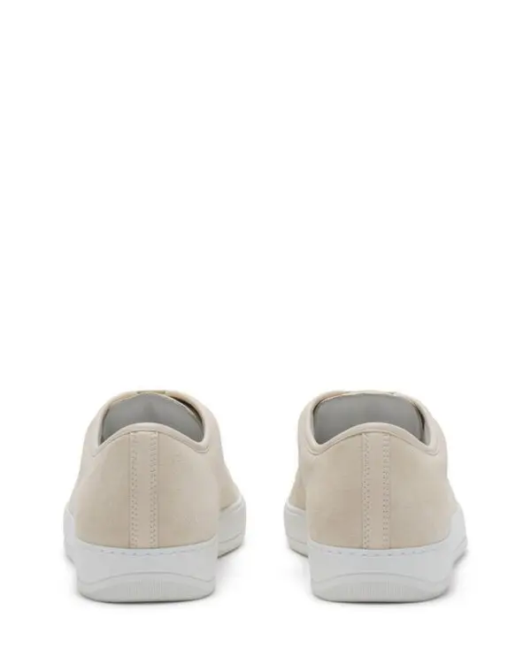 LANVIN Dbb1 Leather And Suede Sneakers - Vanilla