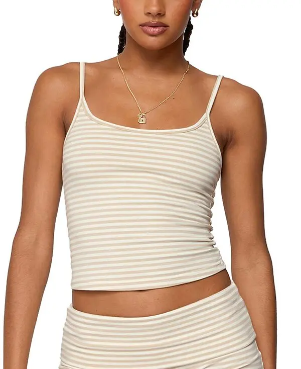 EDIKTED Striped Tank Top
