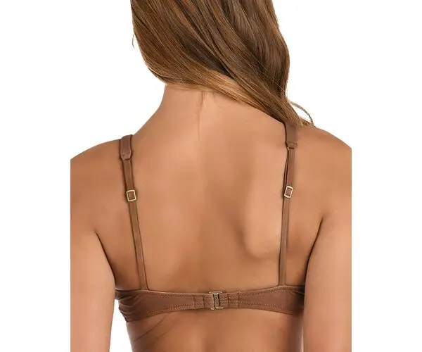 L'Agence Lexie Bolero Bra Bikini Top - Bronze