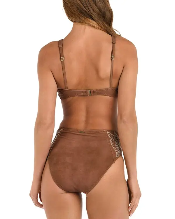 L'Agence Lexie Bolero Bra Bikini Top - Bronze