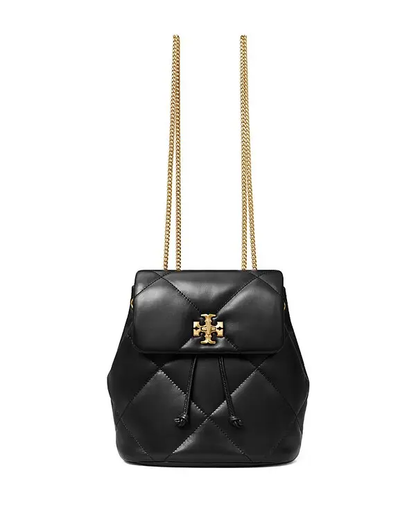 Tory Burch Mini Kira Diamond Quilt Backpack - Black