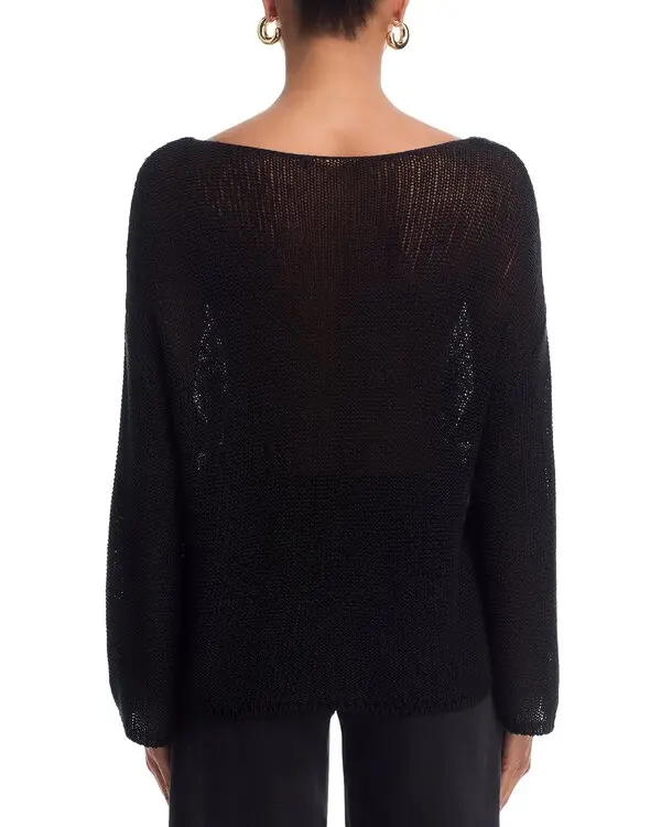 L'Agence Ethan V-neck Sweater - Black