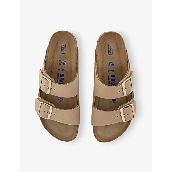 BIRKENSTOCK Arizona Two-strap Leather Sandals - Sandcastle