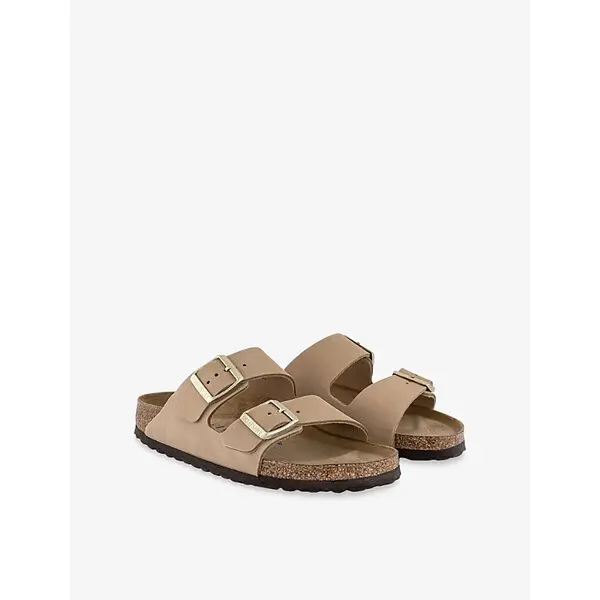BIRKENSTOCK Arizona Two-strap Leather Sandals - Sandcastle