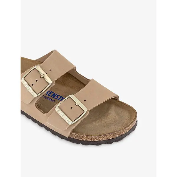 BIRKENSTOCK Arizona Two-strap Leather Sandals - Sandcastle