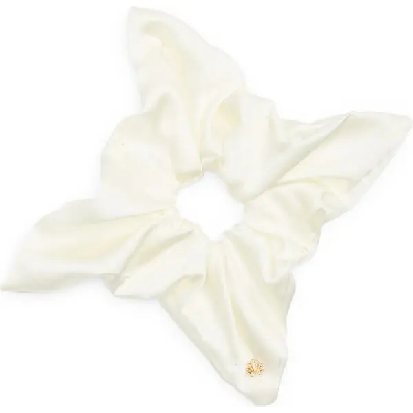 Lele Sadoughi Square Scrunchie - Ivory
