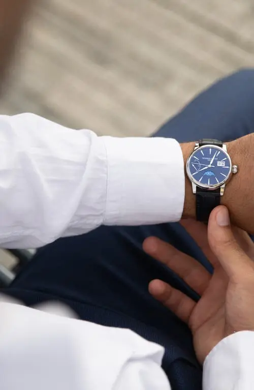 FREDERIQUE CONSTANT Classic Manufacture Automatic Leather Strap Watch