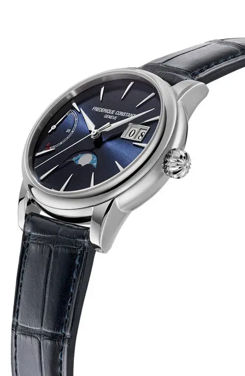 FREDERIQUE CONSTANT Classic Manufacture Automatic Leather Strap Watch