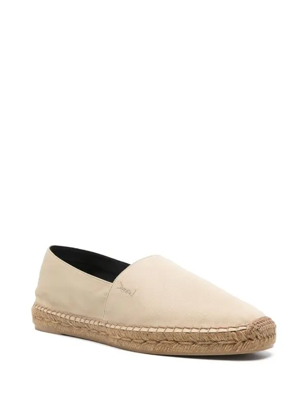 Saint Laurent Cotton Espadrilles - Beige